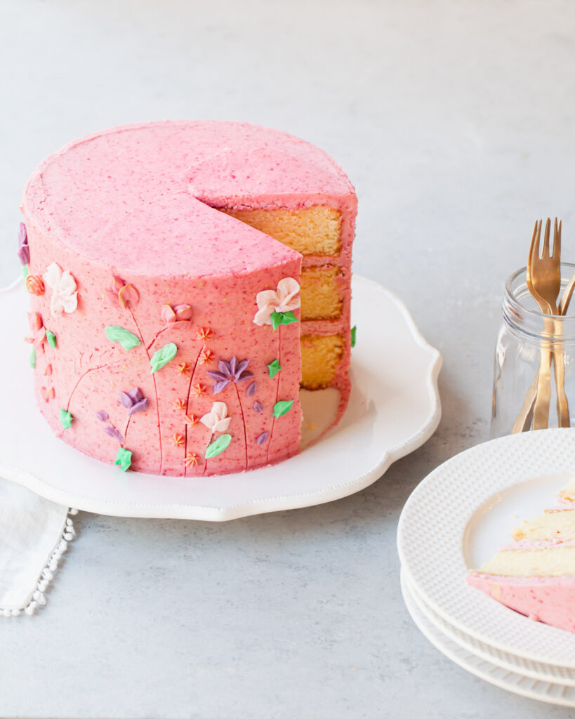 Raspberry Almond Cake - Style Sweet